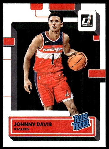 2022-23 Donruss Basketball Card Johnny Davis Rookie BB Washington ...