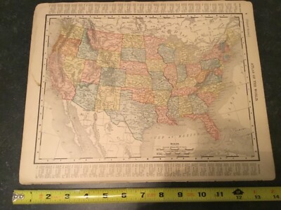 Antique 1895 United States / North America Map | eBay