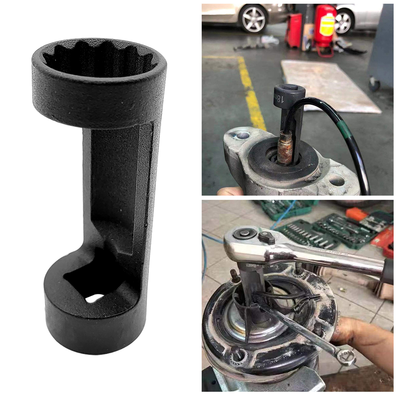 Strut Nut Socket, 12 Point 1/2'' Drive Suspension Strut Socket Tool Car ...