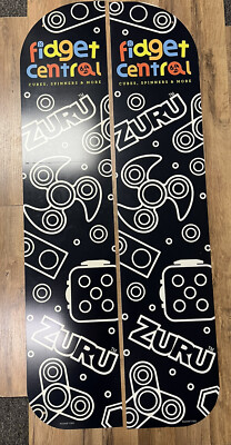 Two Zuru Fidget Central Geoffrey TOYS R US End Cap Display Signs 48" x ...