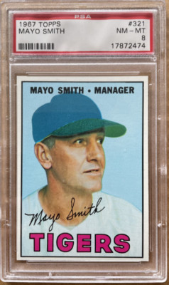 1967 Topps Mayo Smith #321 PSA 8 NM-MT | eBay