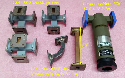 WR62 Waveguide Hybrid TEE 12.4GHz - 18.0GHz "Magic" TEE + FXR Wavemeter ...