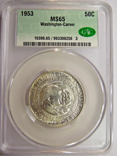 CACG MS 65 1953 Washington Carver Half Dollar | eBay