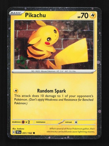 Pikachu 051/162 Temporal Forces English Pokemon Card TCG | eBay