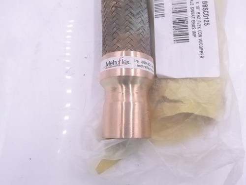 Metraflex Flexible Connector 1.25"x 10" female Sweat ends IMP copper ...