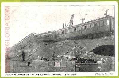 11111 - GB - VINTAGE POSTCARD - Railway Disaster at Grantham, September ...