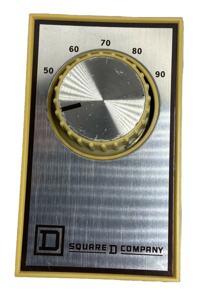 Used 54151 Square D Line Voltage Electric Heat Thermostat Single Line ...