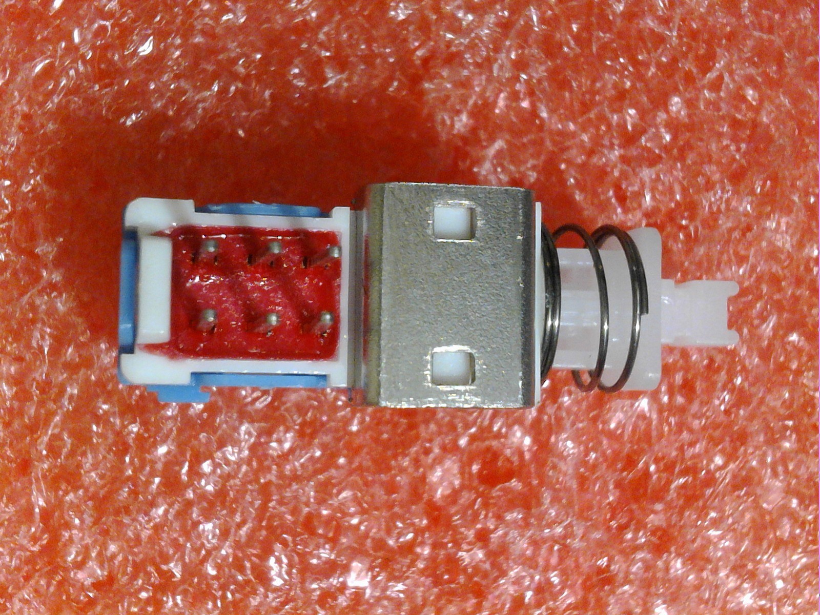 2 PCS UNK LOW VOLTAGE DPDT PUSHBUTTON LATCHING SWITCH "FREE US SHIPPING ...