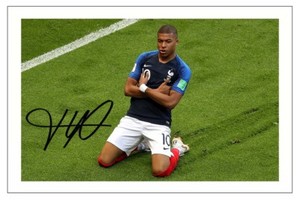 KYLIAN MBAPPE FRANCE WORLD CUP 2018 SOCCER SIGNED AUTOGRAPH PHOTO PRINT ...