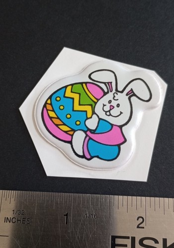 Vintage Stickers Easter Bunny Rabbit Soft Puffy Sticker VTG 80s | eBay