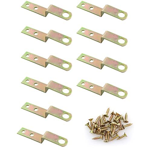 10pcs Z Shape Picture Frame Braces Bracket 80x16x10mm Color Zinc Metal ...