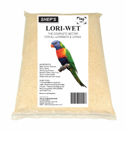 Sheps Lorikeet Lori-Wet Nectar Diets Food Lories Pet Birds Lorikeets ...