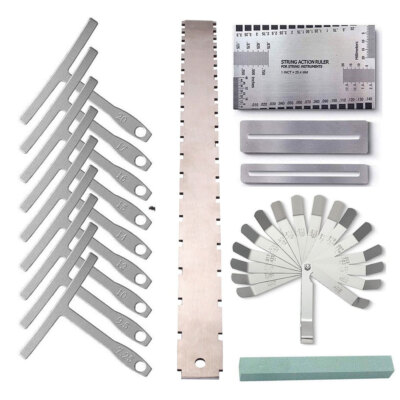 Understring Radius Feeler Gauge Straight Edge Action Ruler Grinding ...