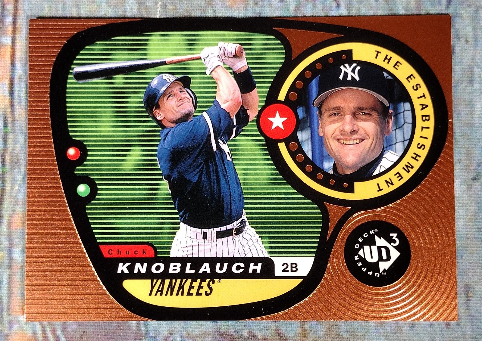Chuck Knoblauch New York Yankees UD3 The Establishment 1998 Upper Deck ...