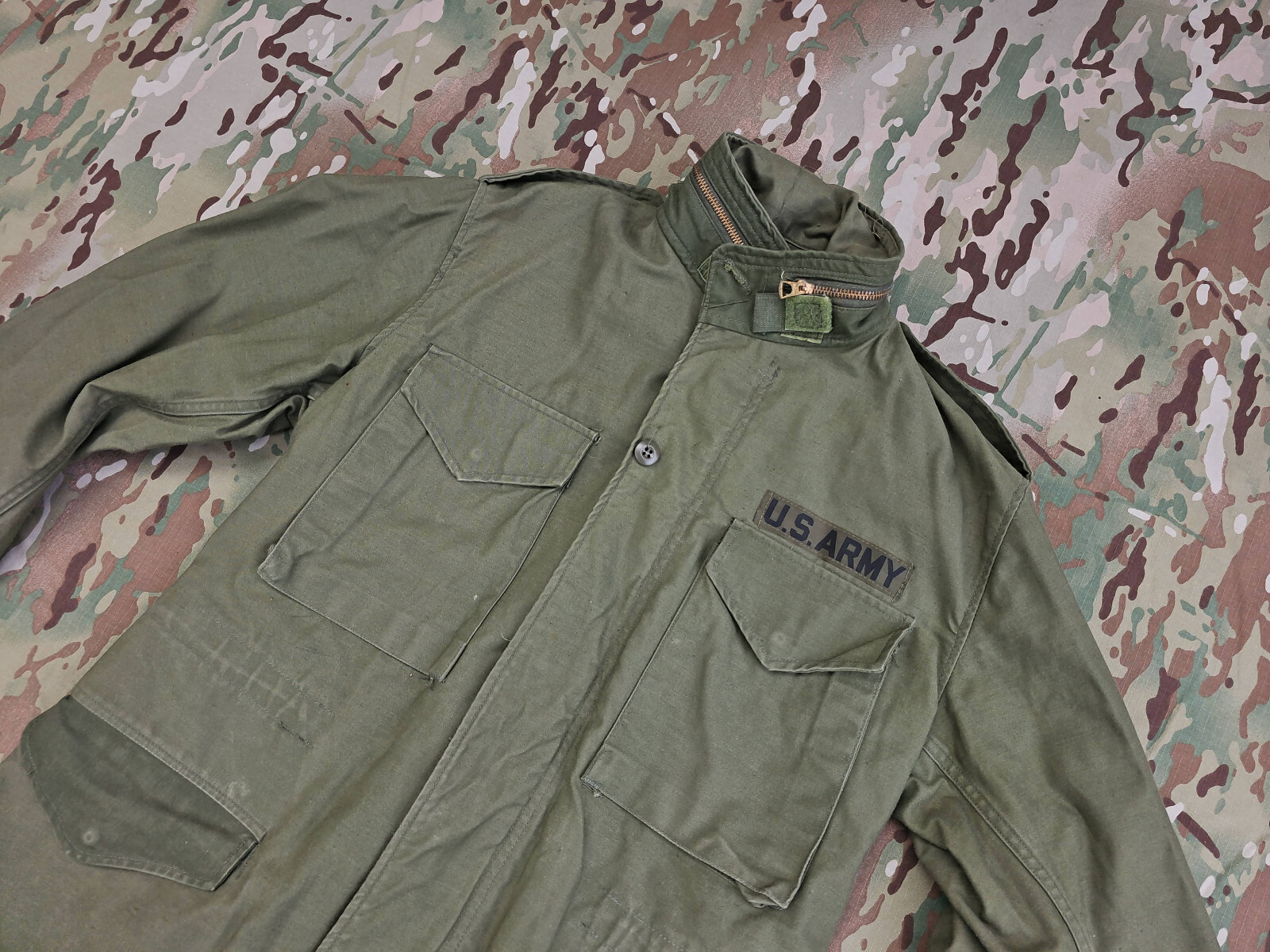 🇺🇸GENUINE USGI 1980 US Army OD Green M65 Cold Weather Field Jacket Coat ...