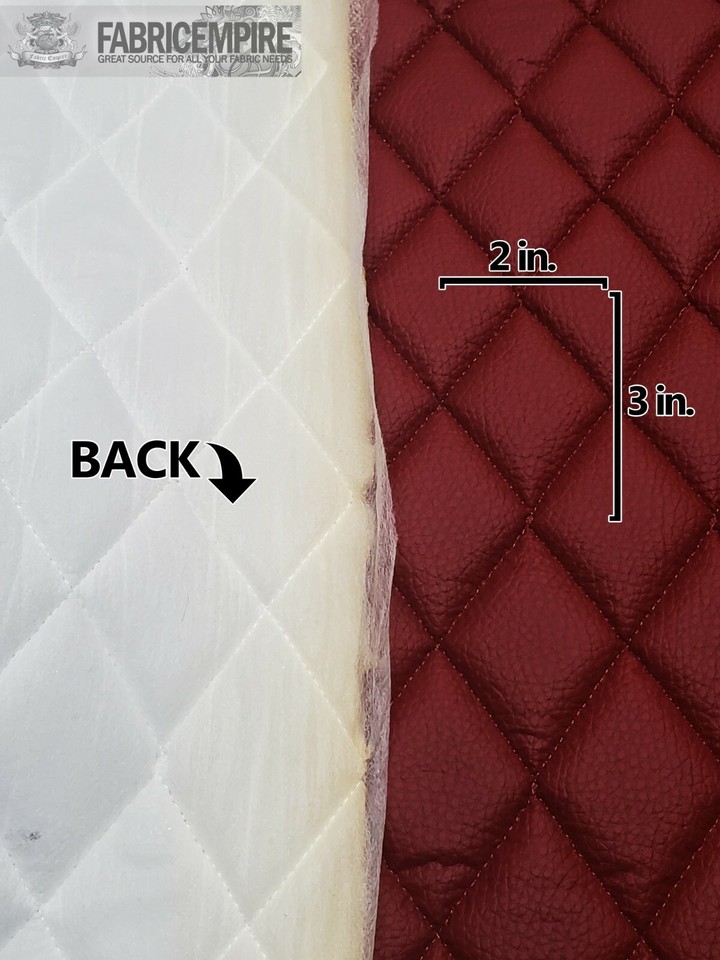 Quilted Vinyl Pebble Grain Texture Diamond 2" x 3" With 3/8" Foam ...