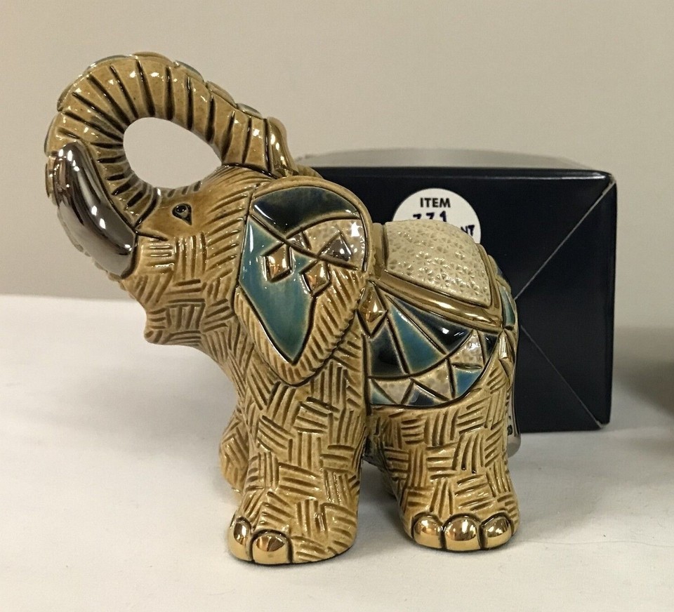 DeRosa Rinconada Figurine; Elephant Camel Horse Rhino Zebra $32-85, You ...