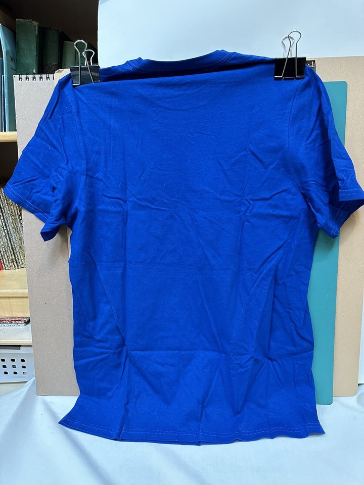 Adidas T Shirt Mens Size Medium Collegiate Royal Blue Multi Sport 100 ...