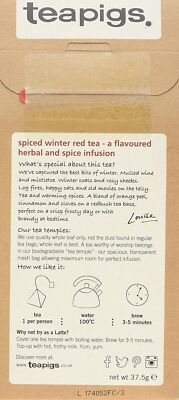 Teapigs spiced winter red tea 15 tea temples-3 Pack | eBay UK