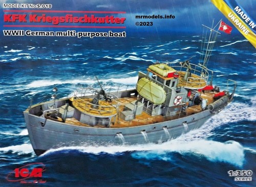 ICM 1/350 KFK Kriegsfischkutter WWII German Boat New Plastic Model Kit ...
