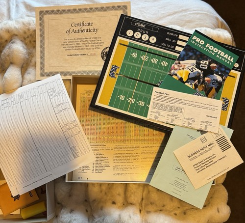 APBA Pro Football Board Game | eBay