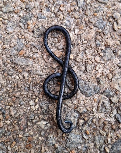 Hand Forged Iron Treble Clef Pendant/Charm/Keyring/Keychain Music ...