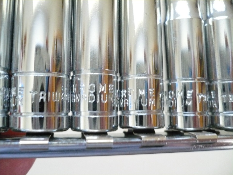 Deep Socket Set w/Snap on Rail | eBay