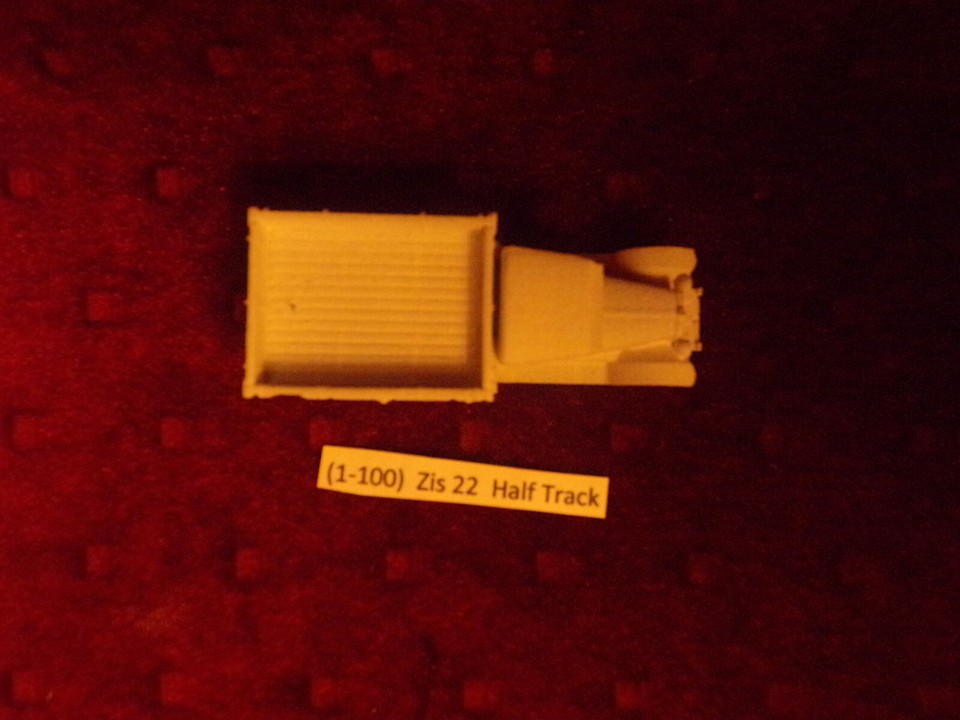 1:100 scale Russian ZIS 22 Halftrack (Nylon): "15mm suitable for Flames ...