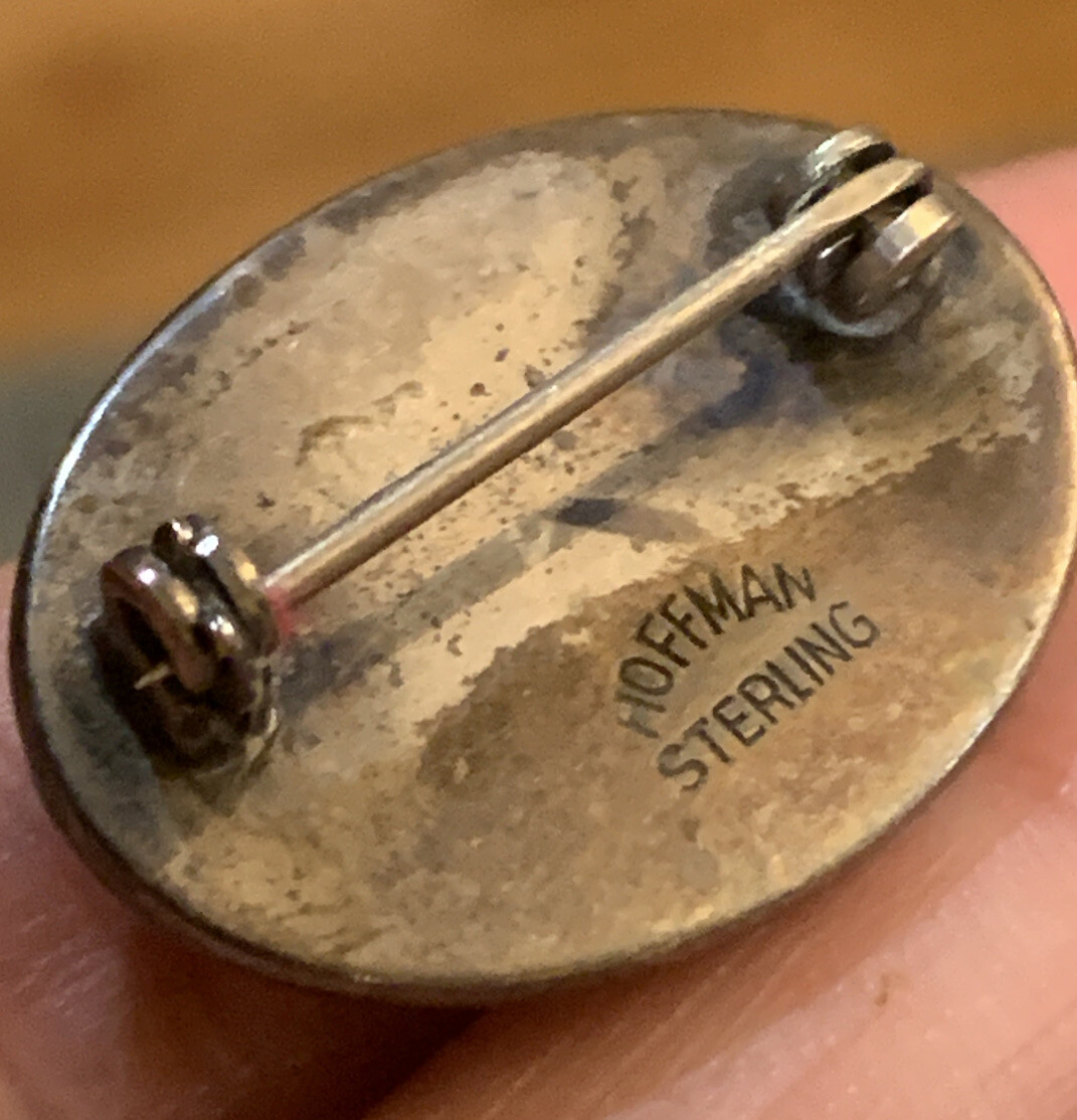 Antique Sterling Silver Signed Hoffman Pin - Gem
