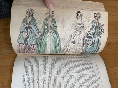 Peterson’s Ladies' National Magazine 1844 Art Literature Fashion vols ...