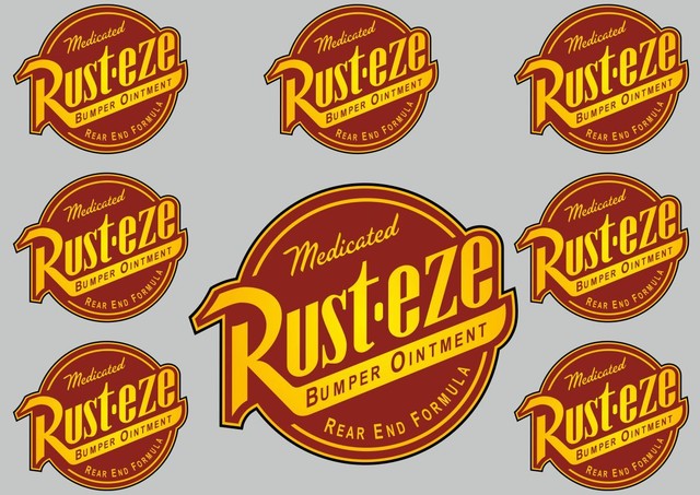 Rust-eze Decal Set Quality Sticker Vinyl Graphic Logo Adhesive Kit 8 ...