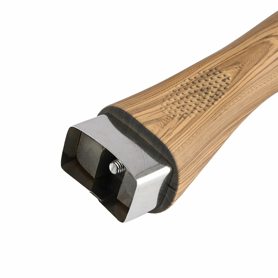 1xDurable Steel Wood Pot Handle Replacement with Screw Non-stick Wok ...