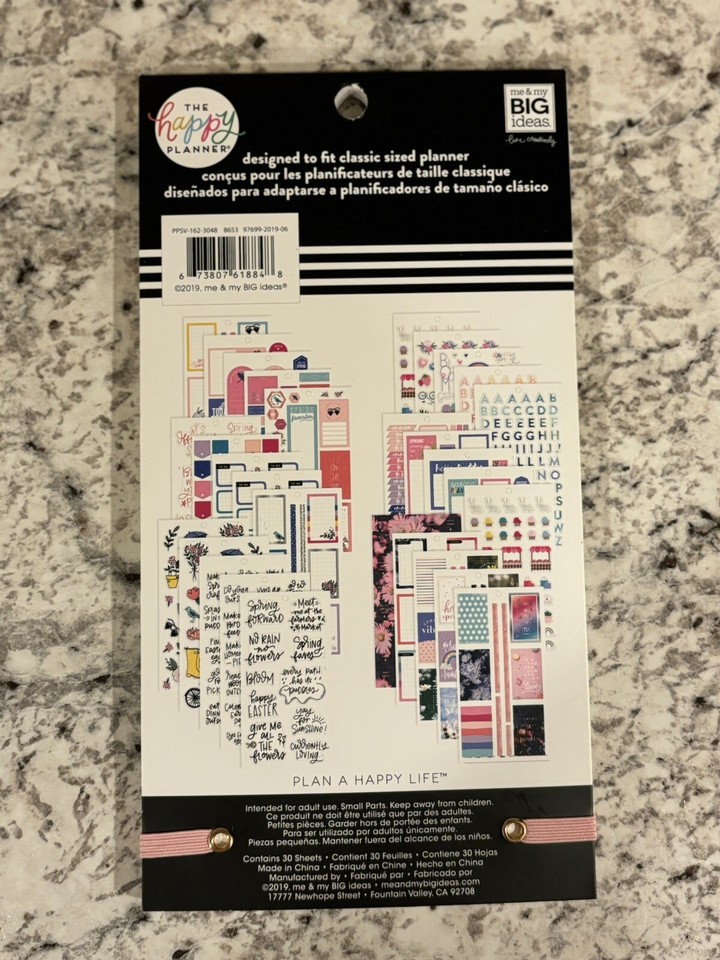 Happy Planner Sticker Book - Spring 736 Pieces | eBay