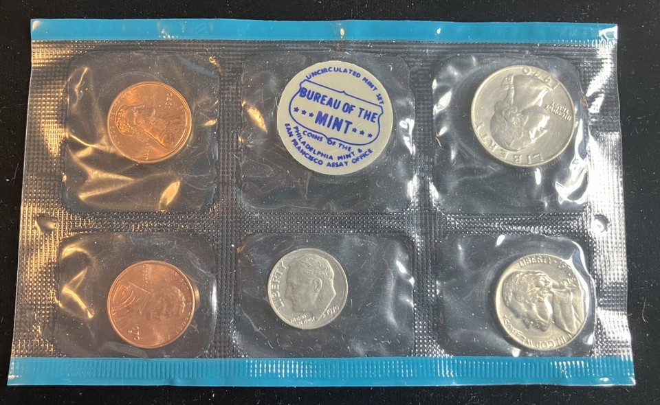 1970 Small Date Uncirculated Mint Set, 70-S small date cent, Nice ...