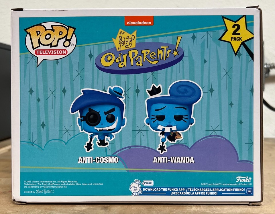 ANTI-COSMO ANTI-WANDA FAIRLY ODDPARENTS 2-PACK WONDER CON EXCLUSIVE w ...