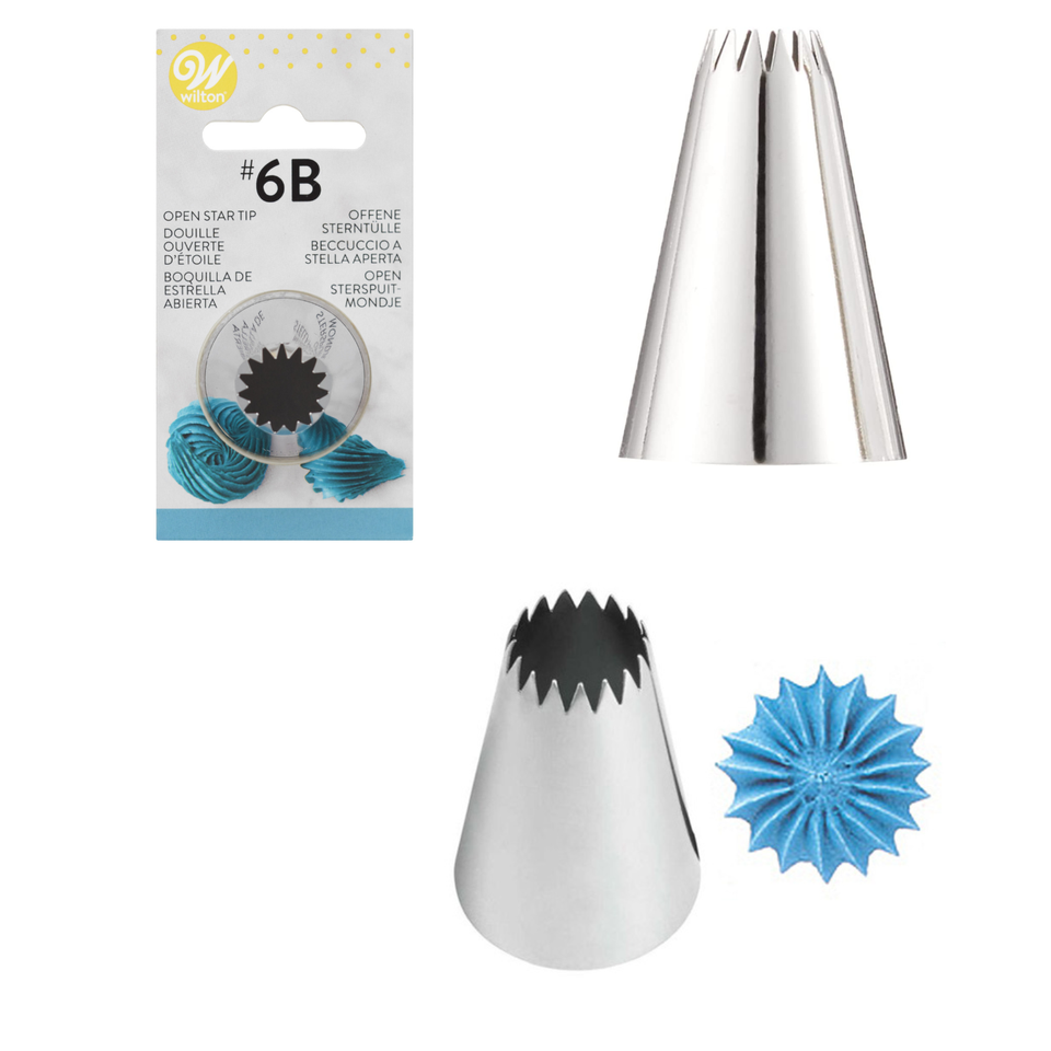WILTON Large open star Drop Flower nozzle Piping Icing Nozzle Tip 4B ...