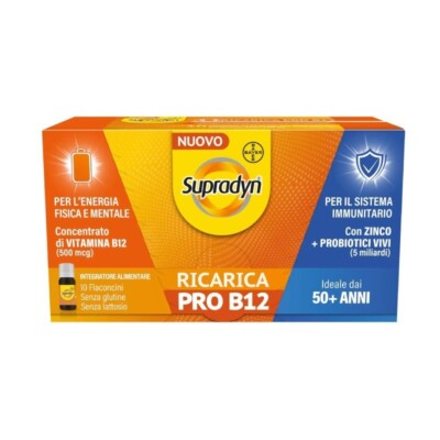 BAYER Supradyn Ricarica Pro B12 - Energy Supplement 10 Vials | eBay