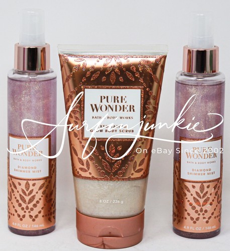Bath & Body Works Pure Wonder Diamond Shimmer Mist Exfoliating Body ...