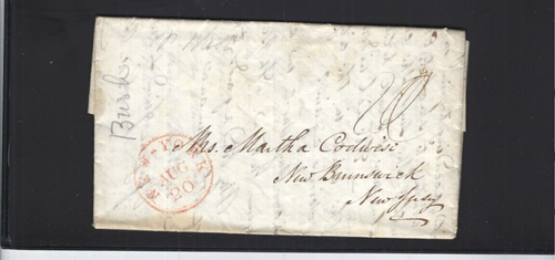 USA-STAMPLESS-1838-FOLDED LETTER - MANUSCRIPT-NEW YORK-AV-TONING--#4 | eBay