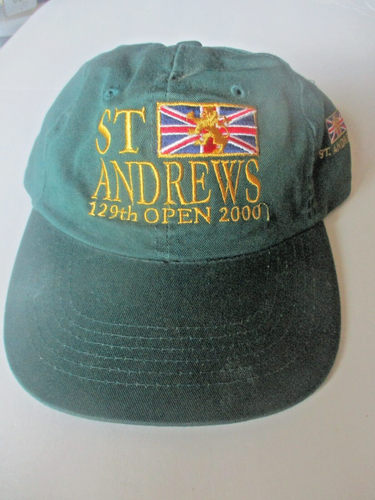 vtg - 2000 BRITISH OPEN Cap Hat - St. Andrews Golf Links - Tiger Woods ...