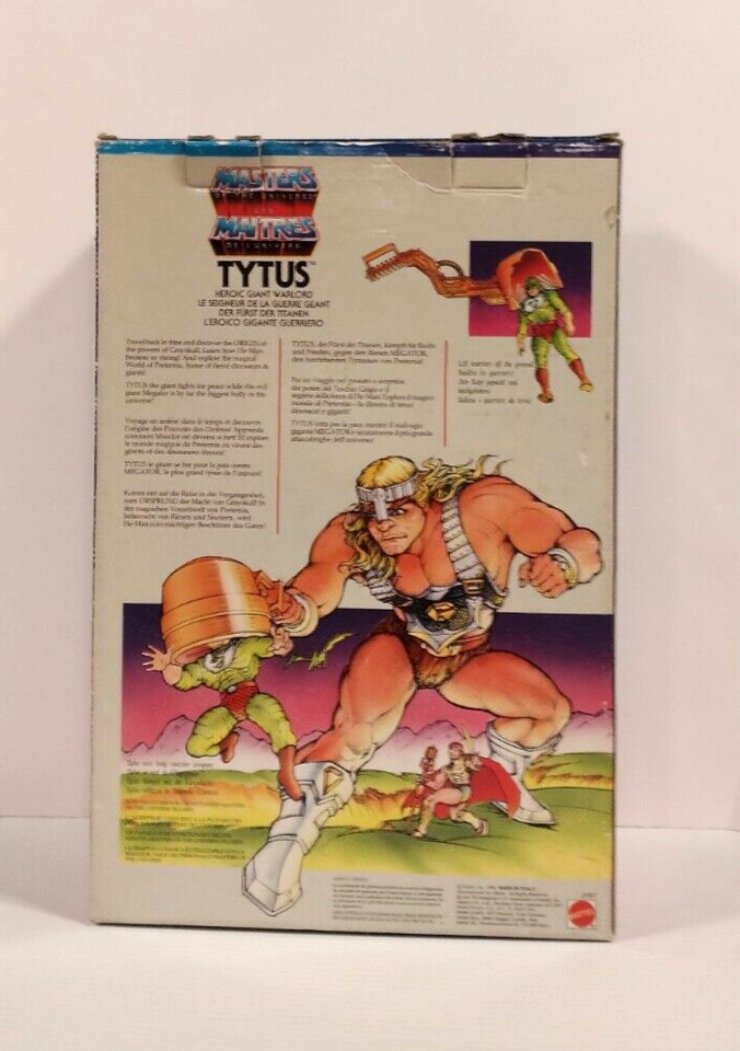 Mattel Masters of the Universe Vintage 1987 Tytus Boxed All Original | eBay
