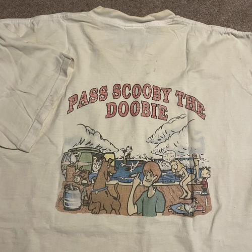 Vintage Scooby Doo Pass Scooby the Doobie Drug Parody Shirt Faded 420 ...