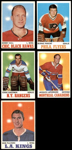 1970-71 Topps Hockey Near Complete Set 3.5 - VG+ 6803253 (111 / 132 ...