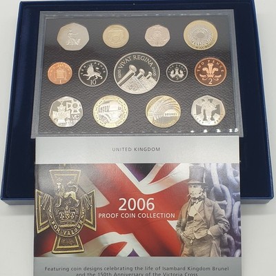 2006 Royal Mint UK Proof Coin Collection Boxed Set Cert QEII 80th ...