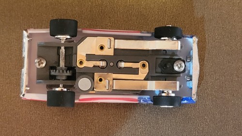 Custom Dash 55 Chevy 2 Tone Red Flames HO Slot Car AW T-jet Screw On ...