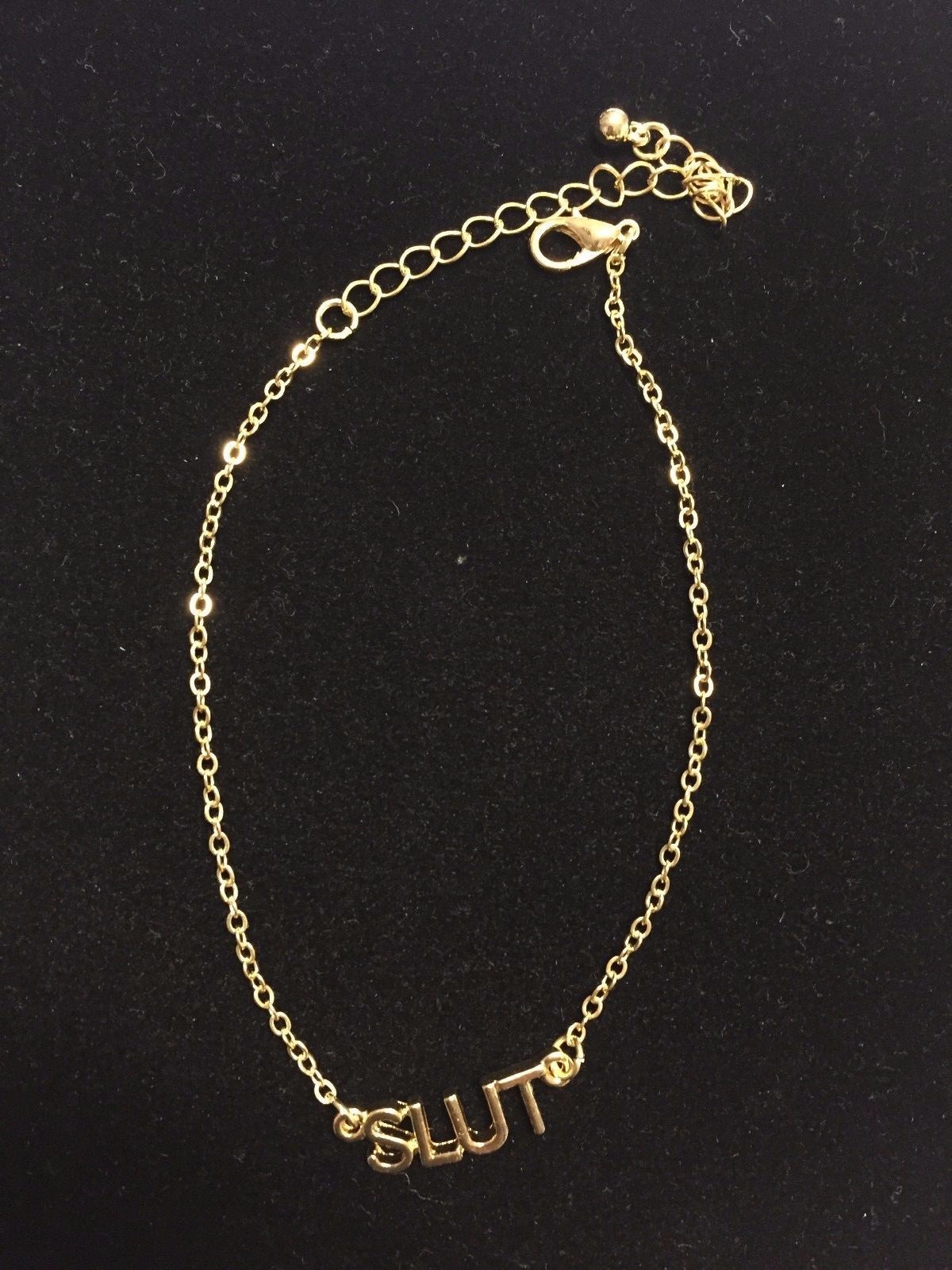 Gold Slut Anklet - Queen Of Spades Hotwife Cuckold BBC Fetish Bdsm ...