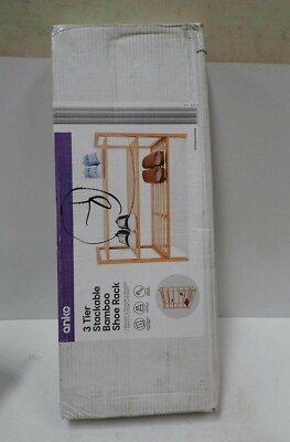 Anko 3 Tier Stackable Bamboo Shoe Rack | eBay Australia