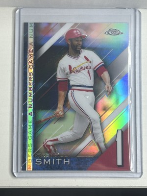 2020 Topps Chrome A Numbers Game #NGC-21 Ozzie Smith St. Louis ...