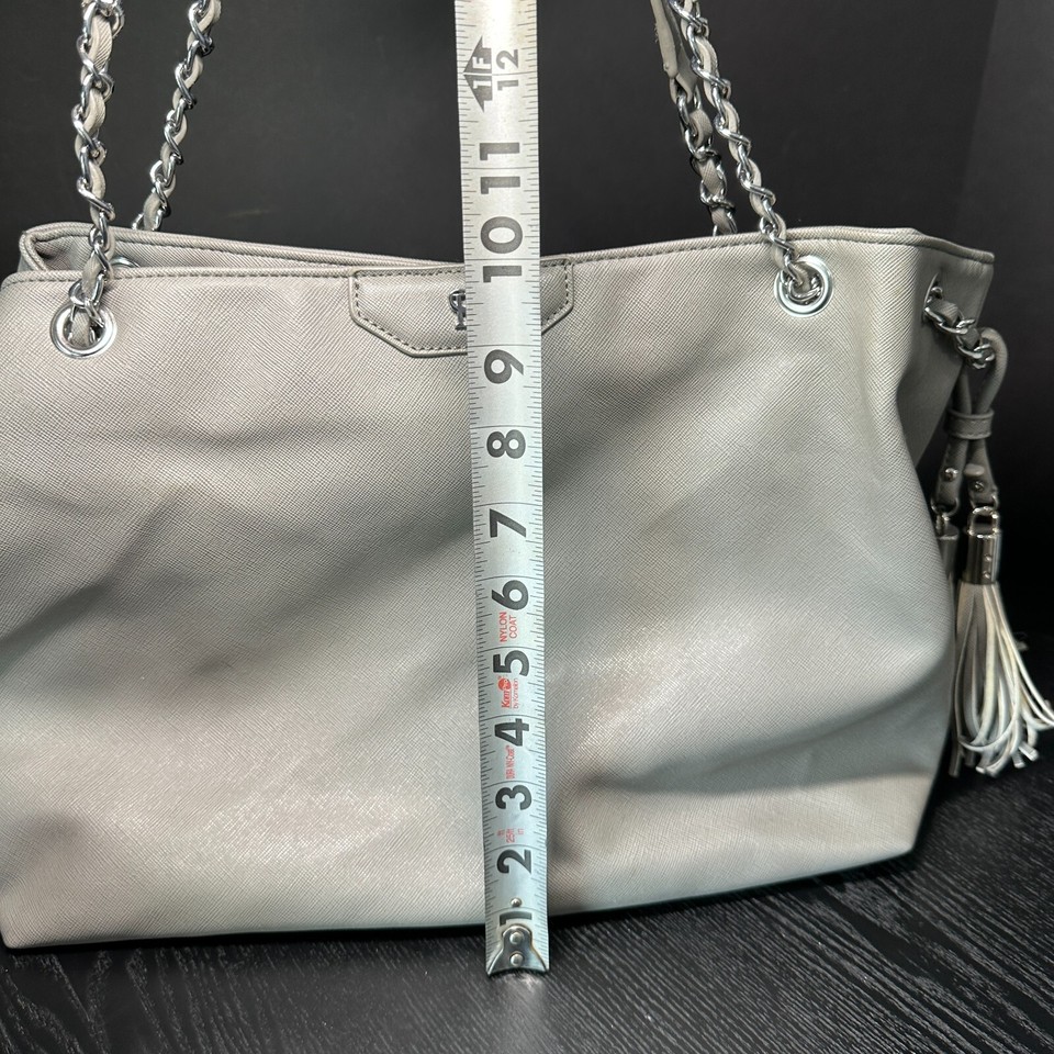 Faux Leather Bag by Snob Essentials - Gray Handbag | eBay