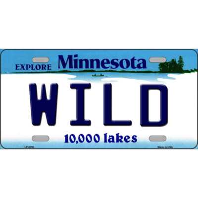 Wild Minnesota State Metal License Plate Tag LP-2290 | eBay